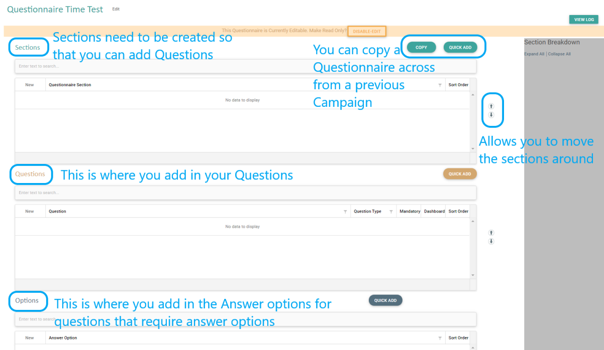 How do I create a Questionnaire? – PromoForce/Internal IT